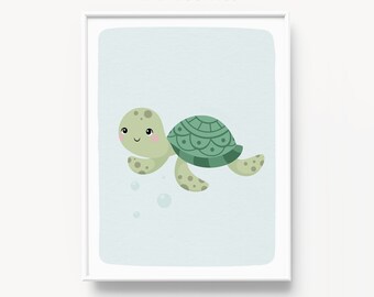 Ocean Alphabet Poster Nursery Print Ocean Theme Printable - Etsy