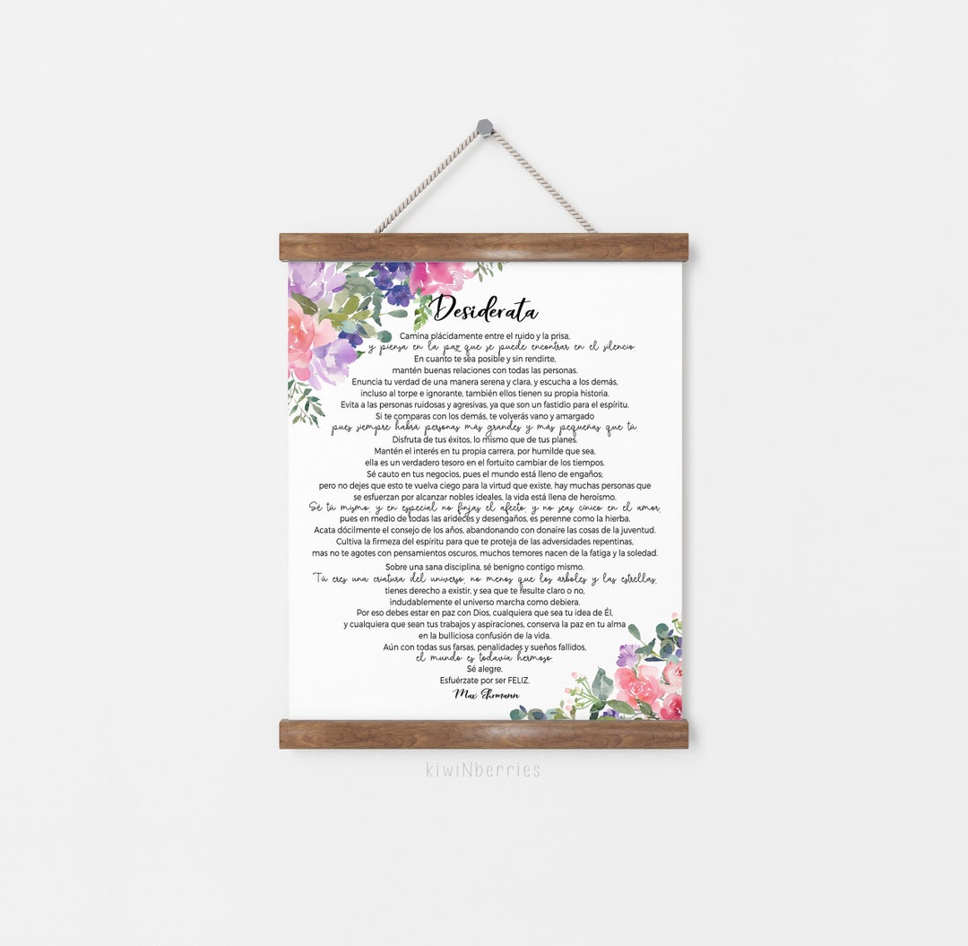Desiderata Art Print, Desiderata Wall Art, Desiderata Print, Printable ...