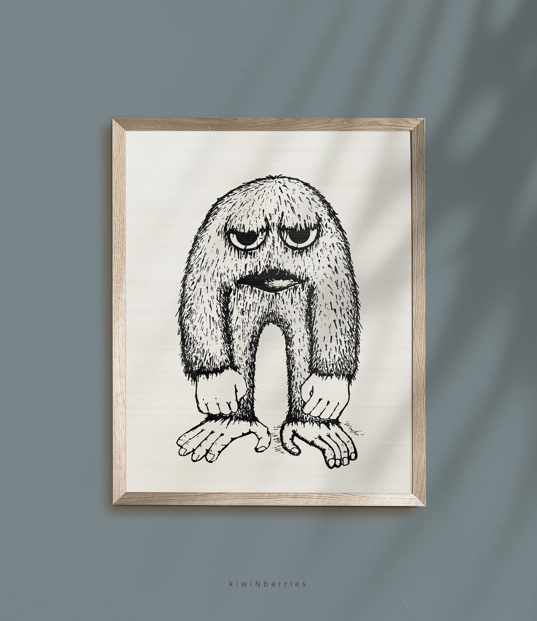 Monster Art Print, Scary Cute Decor, Kids Room (digital Download) - Etsy