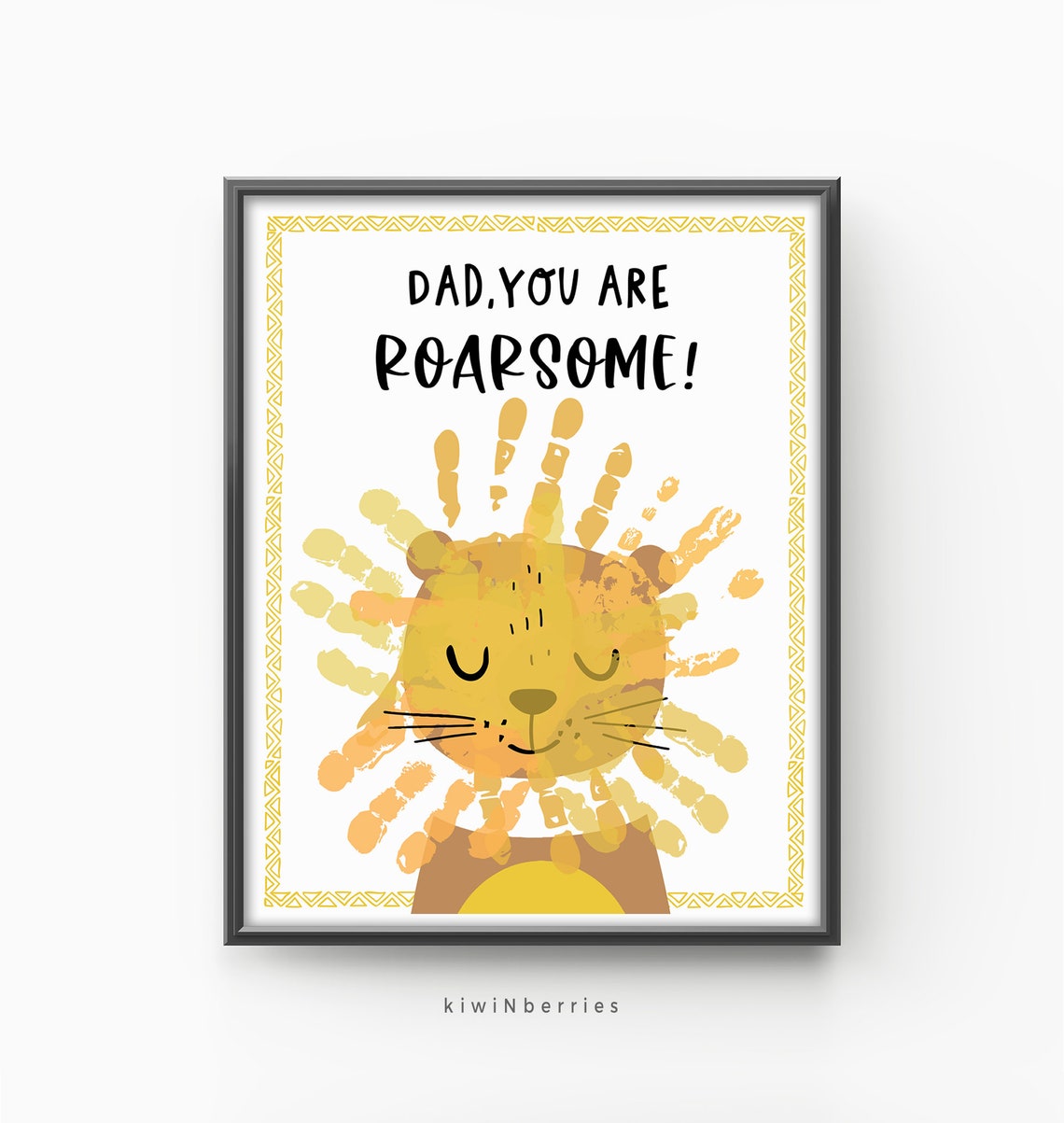 Handprint Art Craft Father's Day Birthday Crafts - Etsy