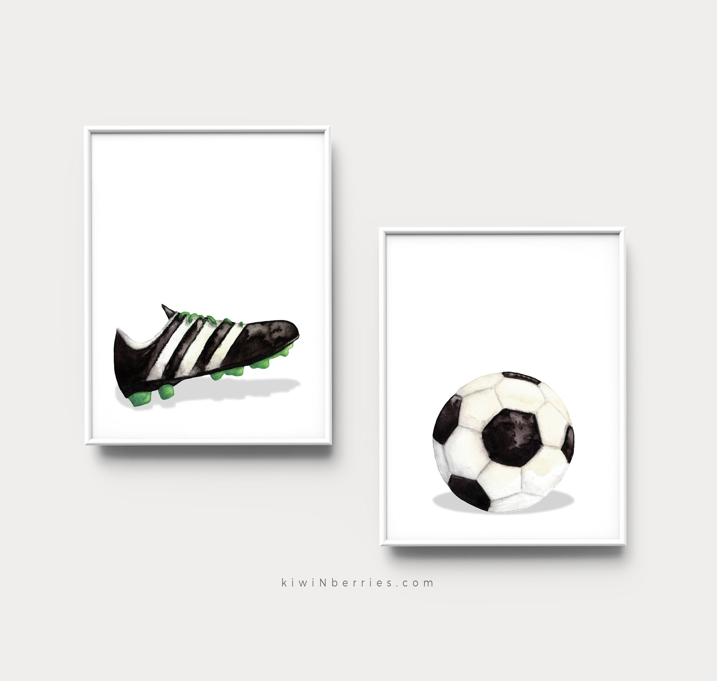 Soccer print set Soccer printable art Soccer posters Sport | Etsy