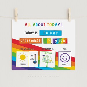 DIY Morning Board Calendar, Kids Activity Center, Homeschool Resources ...