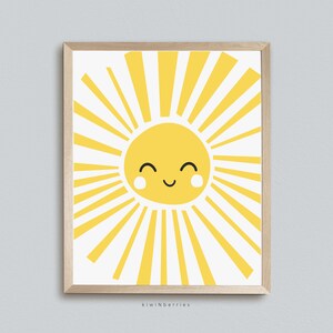 Lemon Sunshine Print Set, Fun Printable Art for Kids, Kids Room Decor ...
