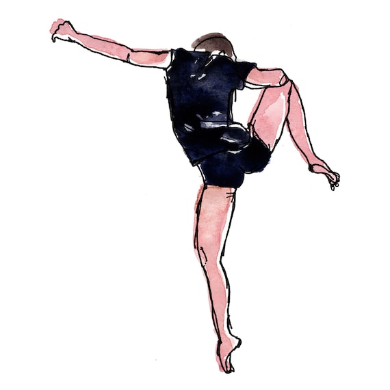 Contemporary Dancer Drawing