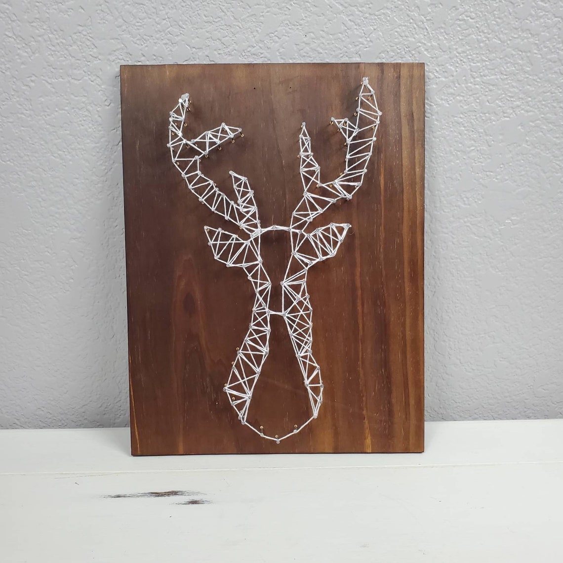 Deer Shaped Nail and String Art | Etsy