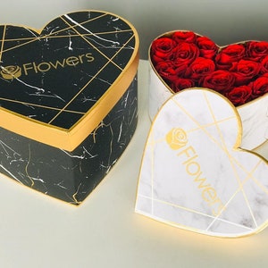 Premium Quality European Style Flower Heart Shaped Box - Etsy