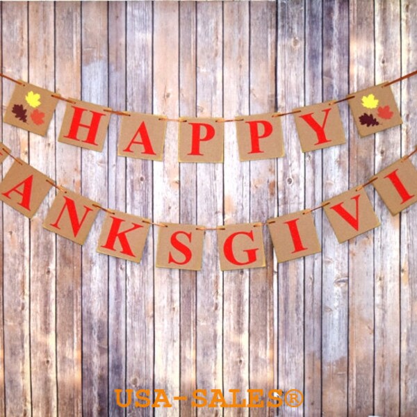 Thanksgiving Banner - Etsy