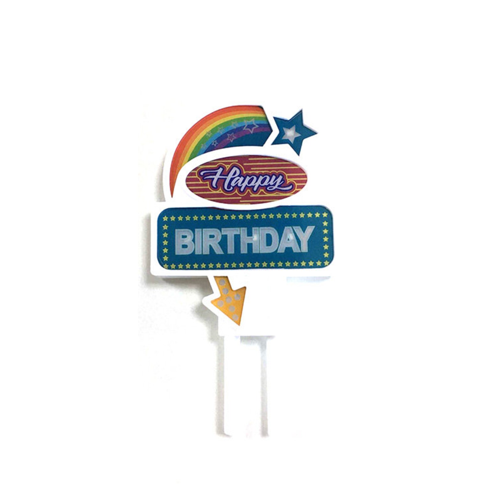 Flashing Cake Topper happy Birthday Birthday | Etsy