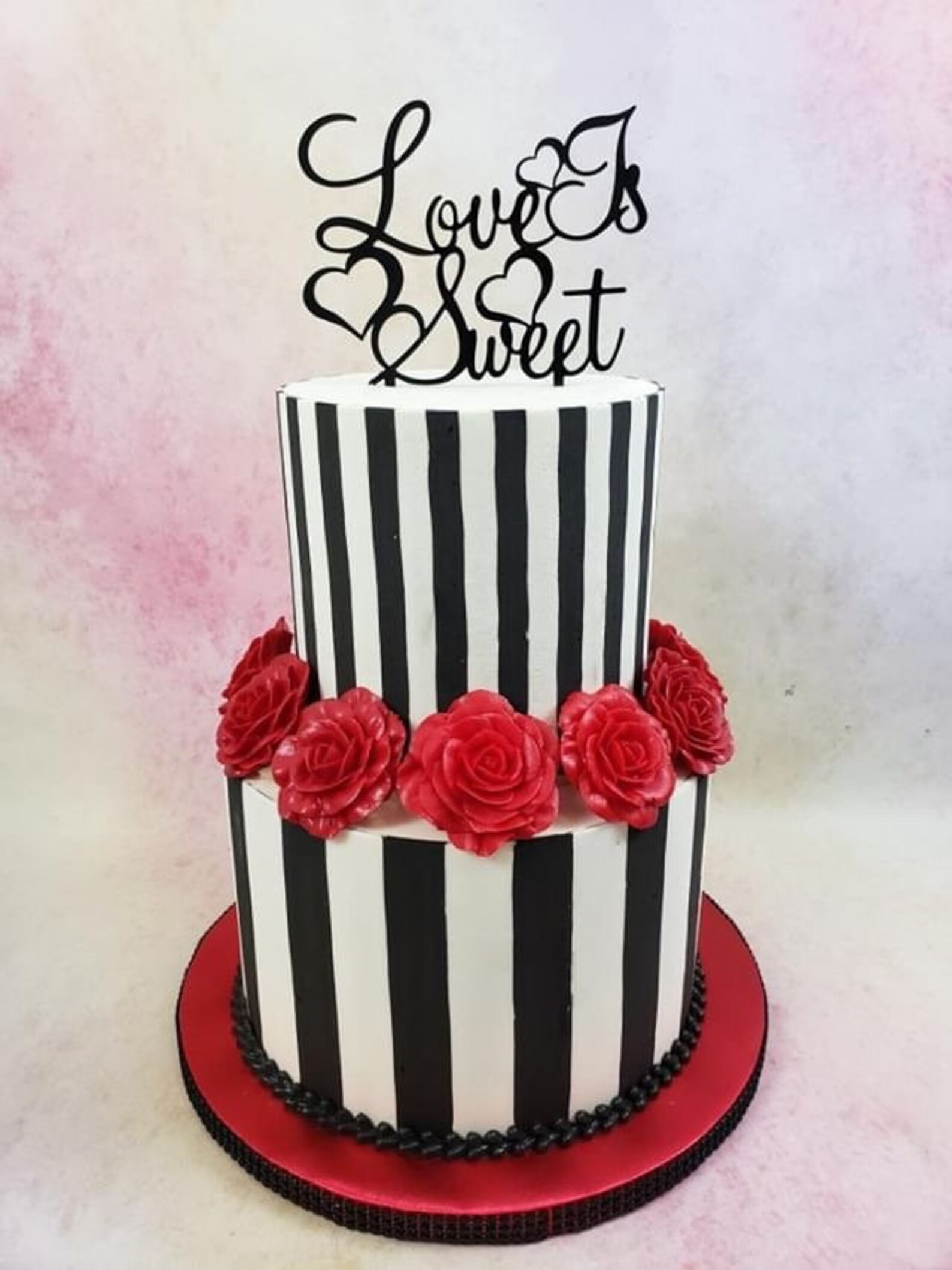 Love is Sweet Cake Topper Wedding Cake Decoration | Etsy