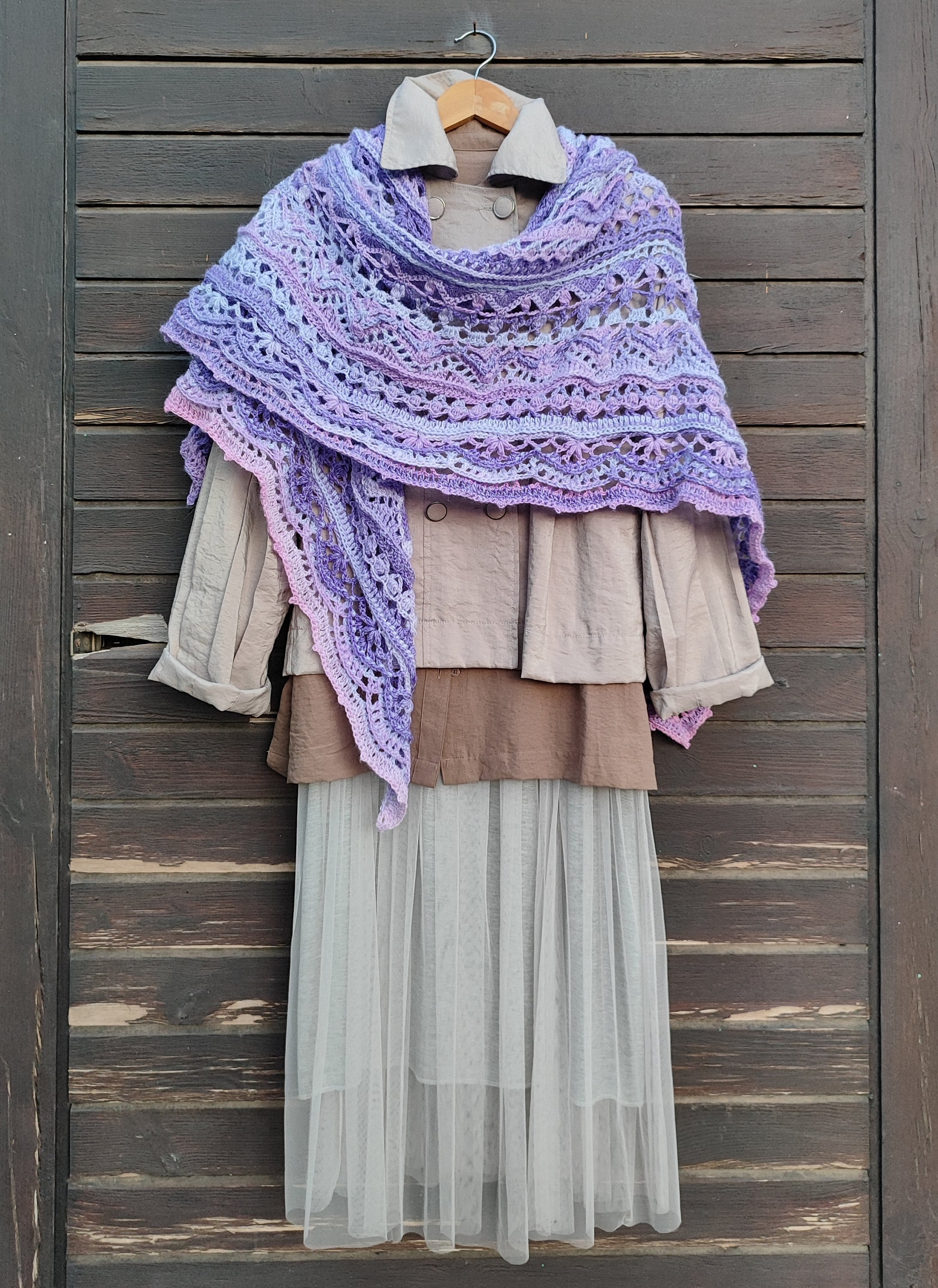 Bridal Boho Crochet Shawl Handmade Elegant Shawl Stunning Multicolor ...