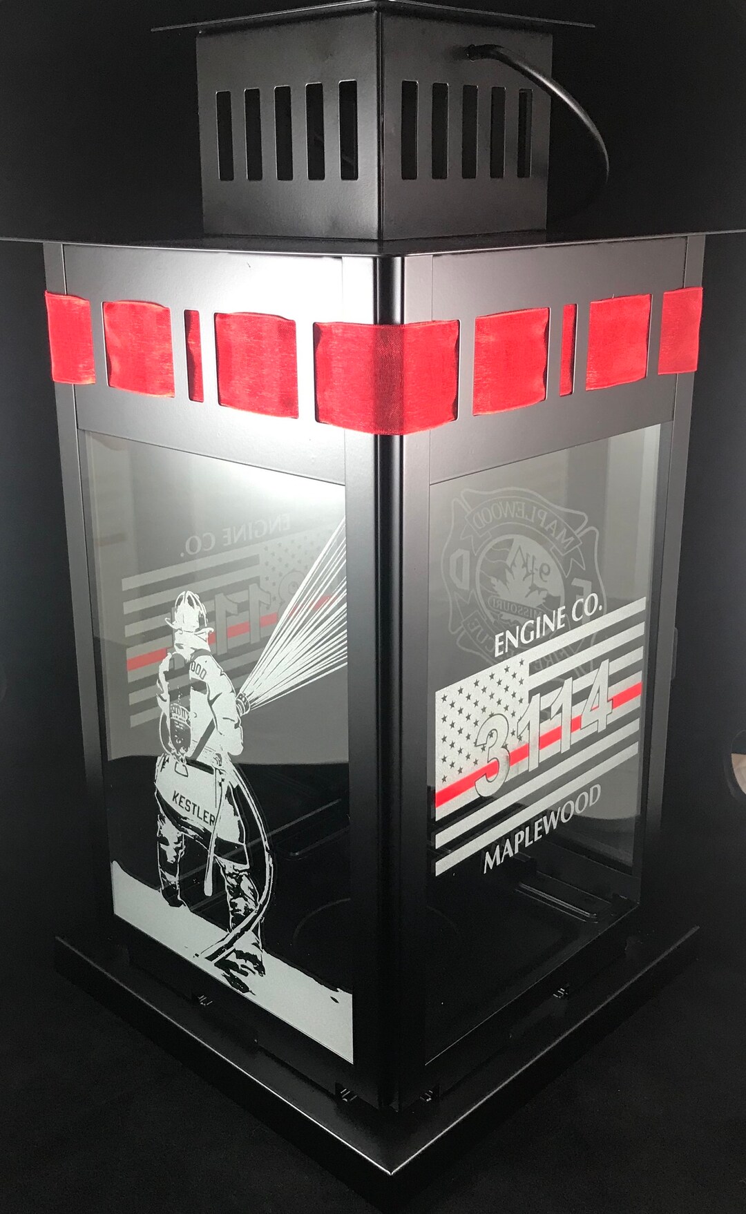 Firefighter Memorial Lantern, Memorial Lantern, Firefighter Memorial ...