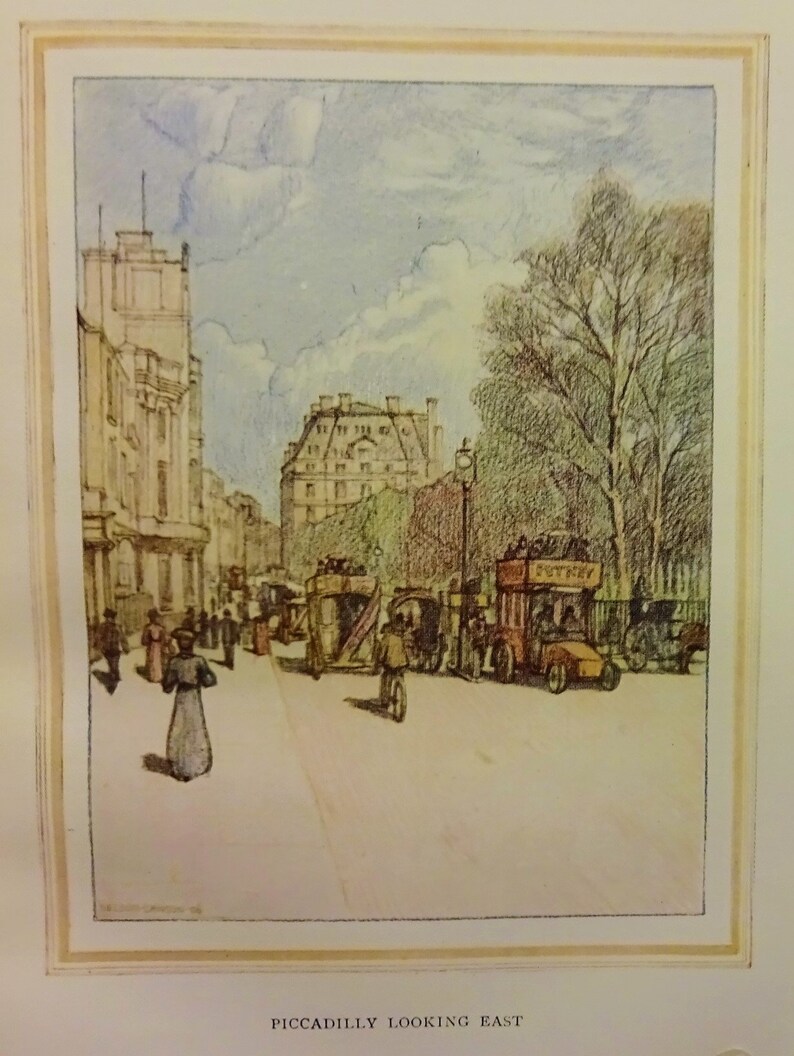 1907 A Wanderer in London by E.V. Lucas Illustrations Color | Etsy