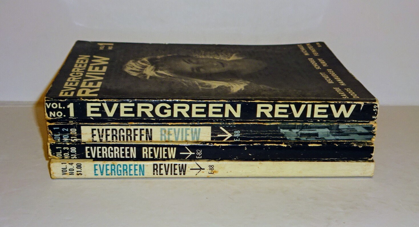 1957 Evergreen Review, No.'s 1 2 3 4 - First Four Issues, JACK KEROUAC ...