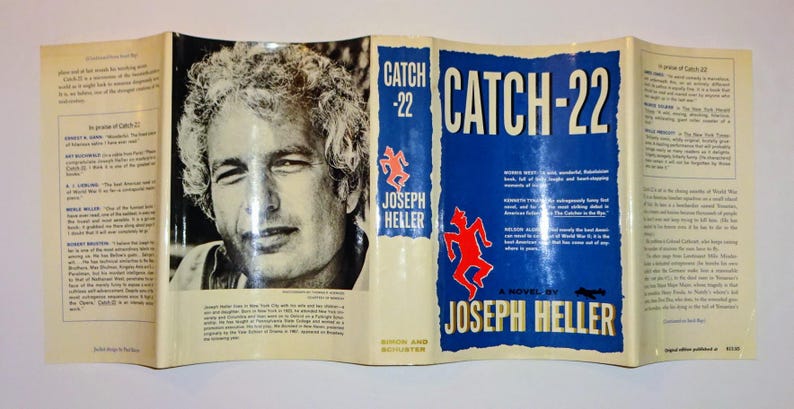 1961 CATCH-22 by Joseph Heller - SIGNED 1st Edition 4th Printing, Dust ...