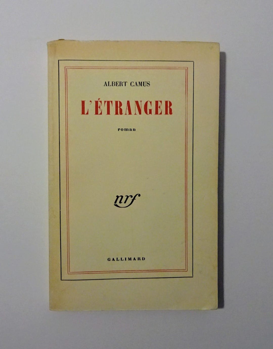 1961 L'etranger (the Stranger) by ALBERT CAMUS, Early French Edition ...