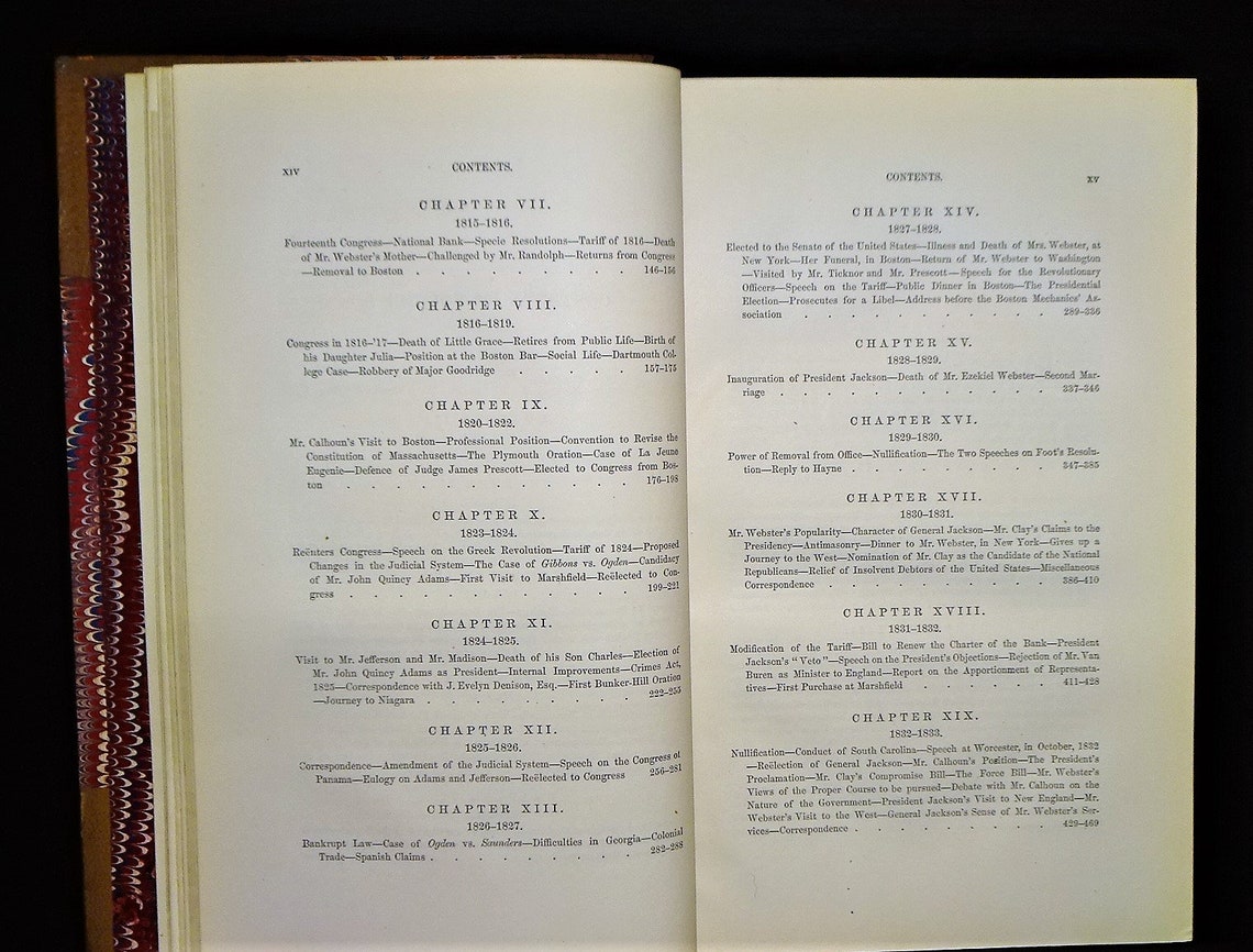 1870 the Life of DANIEL WEBSTER by George Ticknor Curtis, Illustrated ...