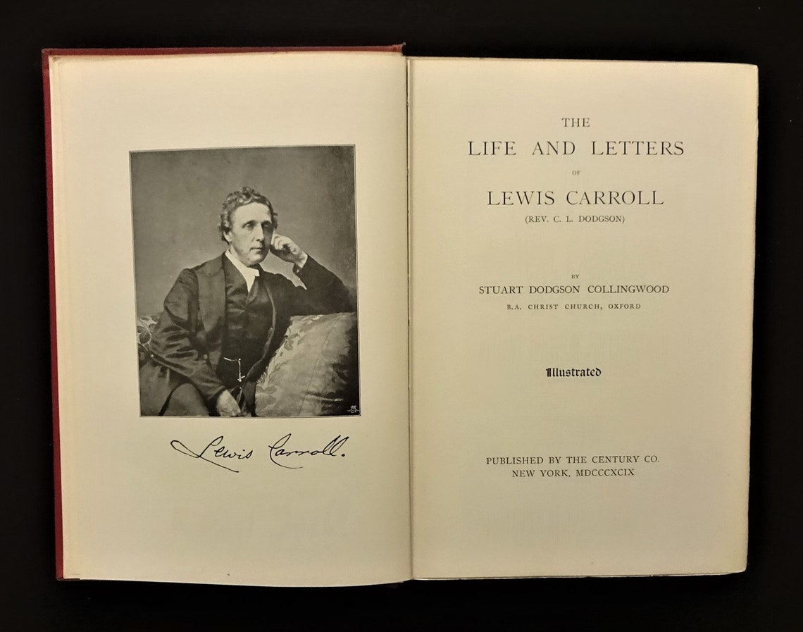 1899 the Life and Letters of LEWIS CARROLL Illustrated - Etsy