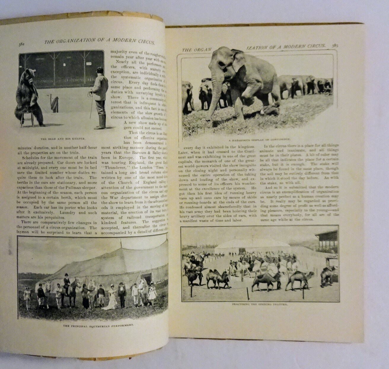 August 1902 THE COSMOPOLITAN Magazine, CIRCUS Article With Photographs ...