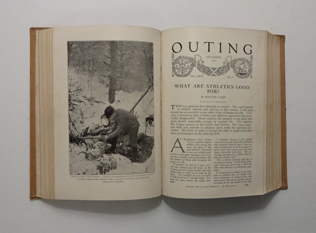 1913-14 the Outing Magazine, Bound Volume of 6 Issues, Baseball ...