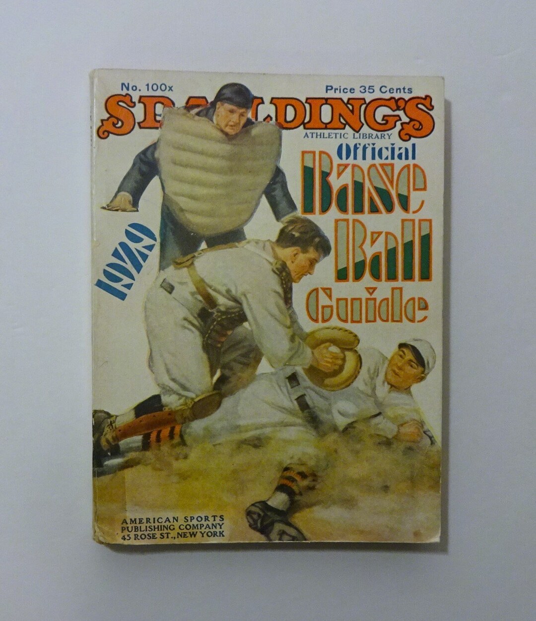 1929 Spalding's Baseball Guide, BABE RUTH Lou Gehrig Rogers Hornsby ...