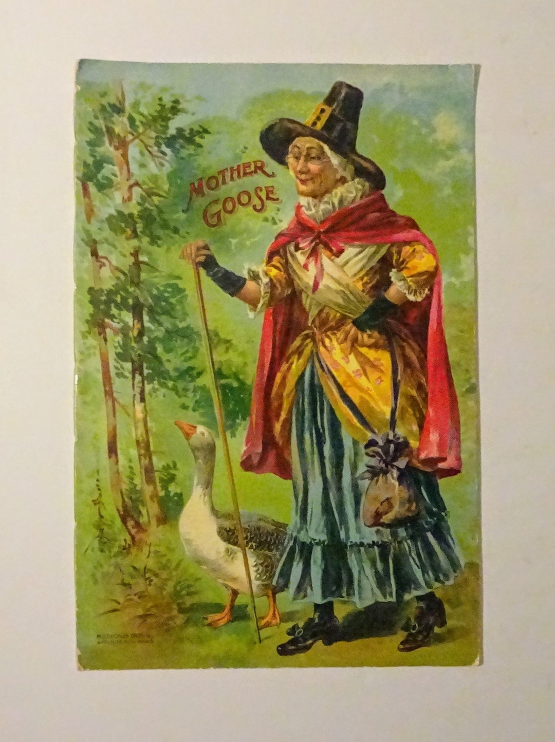 1920's MOTHER GOOSE Rhymes, Color Chromolithographs, Mcloughlin Bros ...