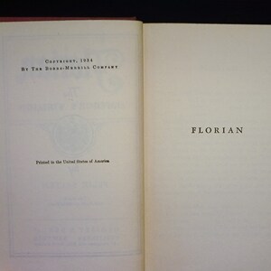 1934 Florian ~ the Emperor's Stallion by FELIX SALTEN, Dust Jacket ...