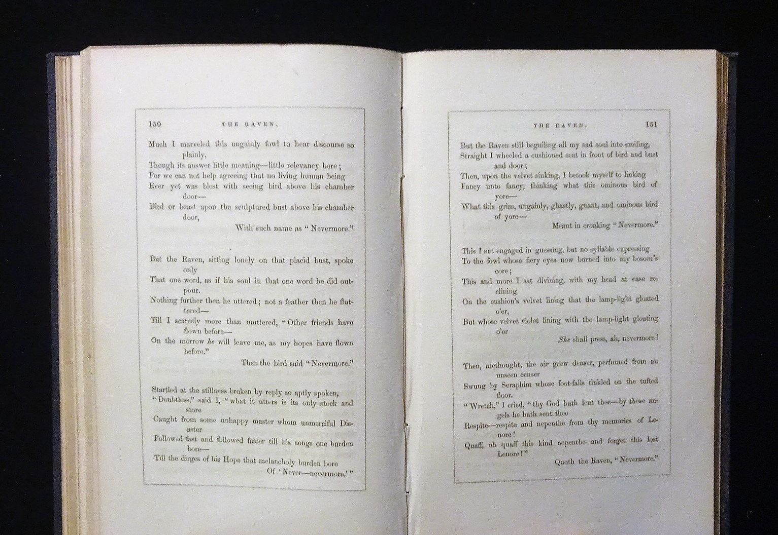 1852 EDGAR ALLAN POE The Raven & The Bells in The String of | Etsy