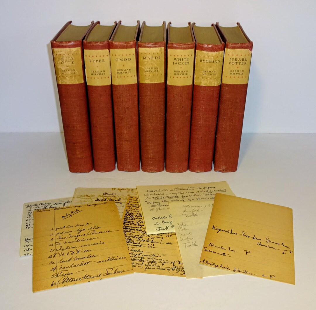 1925 HERMAN MELVILLE Works - Moby Dick, Typee, Omoo, Mardi, White ...
