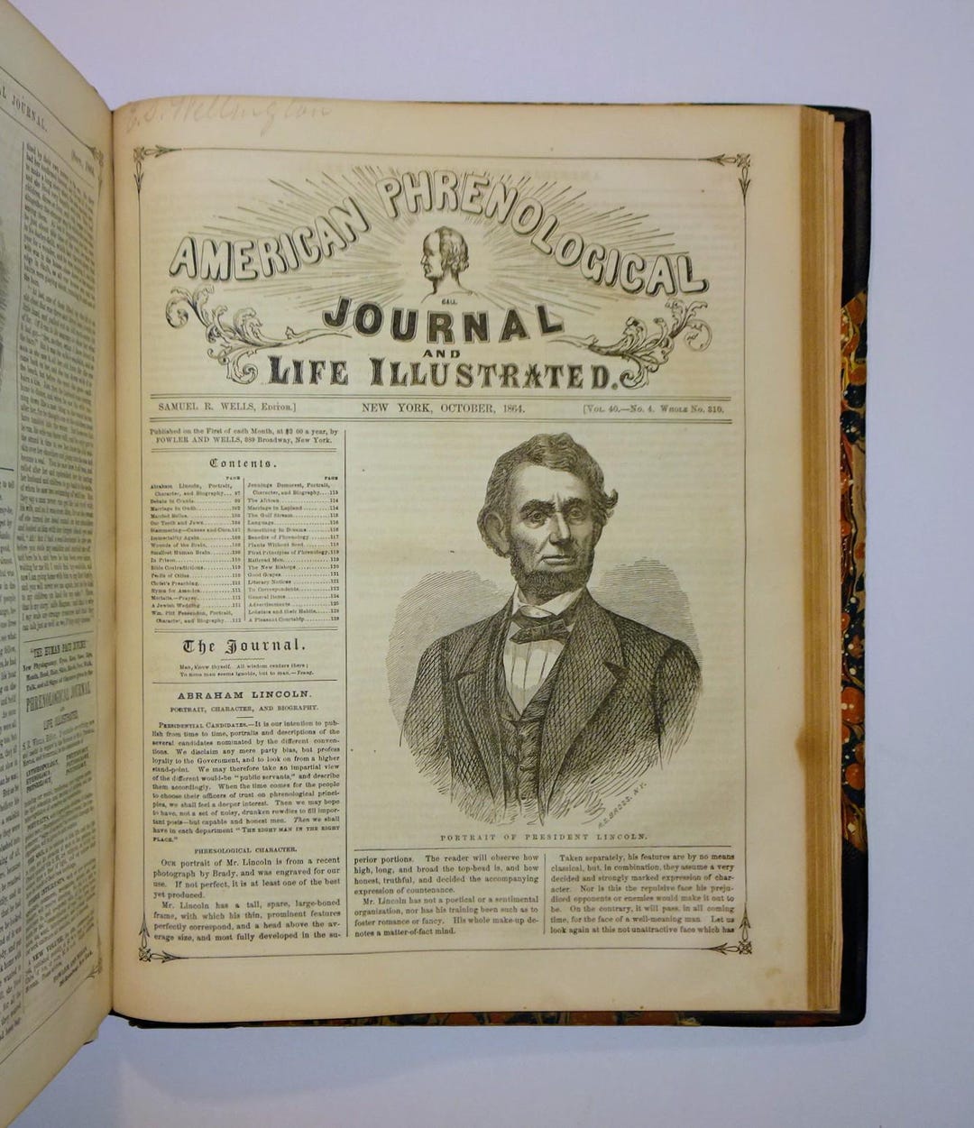 1863-1864 American Phrenological Journal, Bound Volume 24 Issues ...