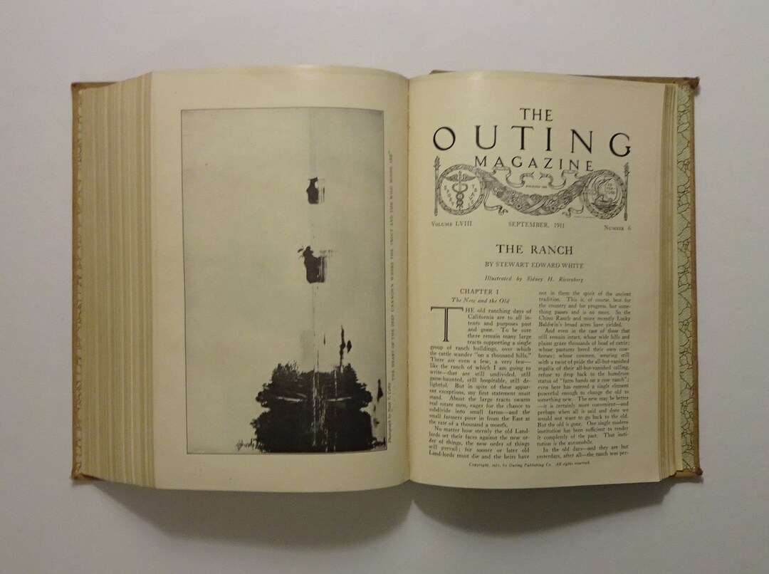 1911 the Outing Magazine, Bound Volume of 6 Issues, BASEBALL - TY COBB ...