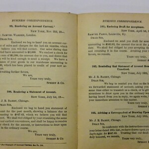 1886 Dick's Commercial Letter Writer and Book of Business Forms, Hand ...