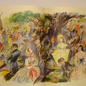 1968 Gone With the Wind by Margaret Mitchell, Color and B&W ...