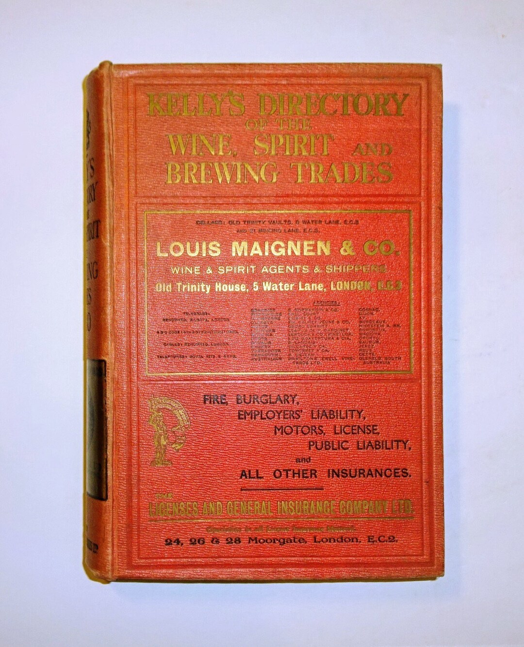 1930 Kelly's Directory of the WINE SPIRIT and BREWING Trades ...