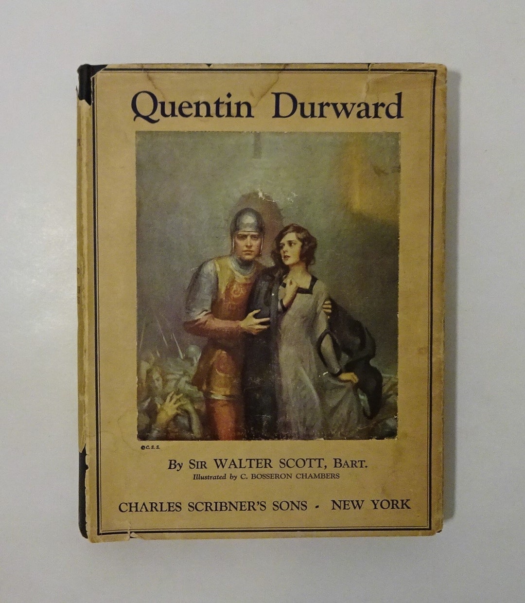 1924 QUENTIN DURWARD by Sir Walter Scott, Color Illustrations, Dust ...