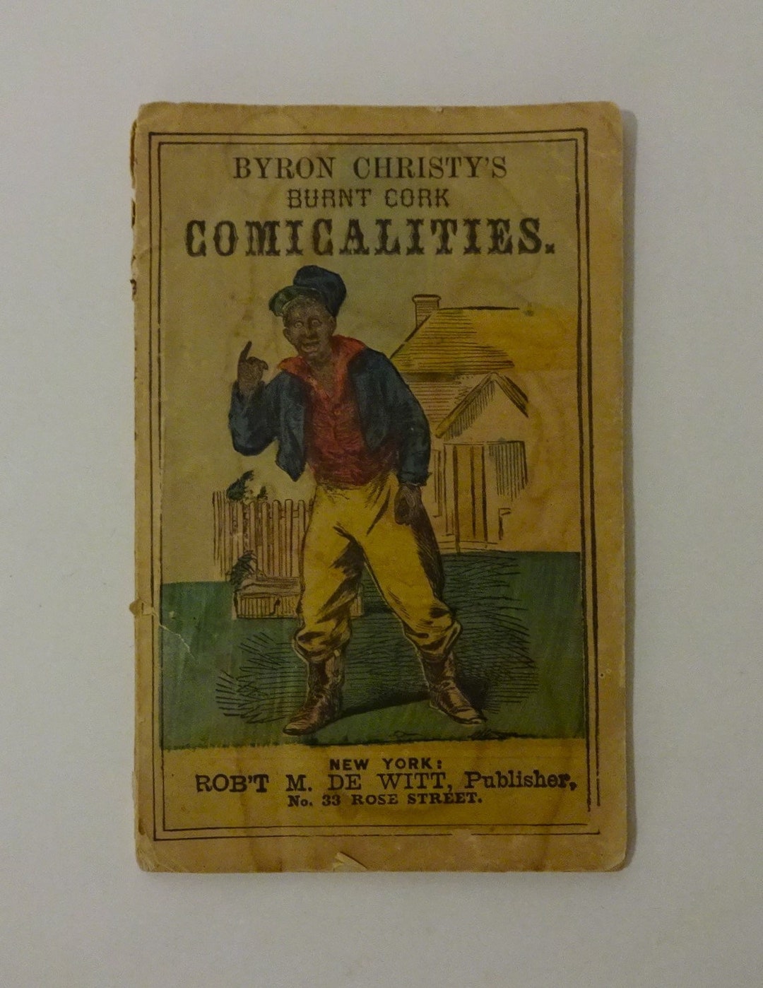 1860's Byron Christy's BURNT CORK COMICALITIES, Songbook, Songster ...
