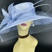 M489V Periwinkle Hat kentucky Derby Hat Church Hat - Etsy