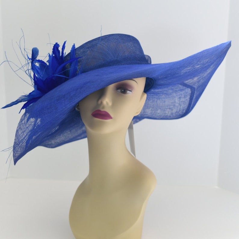 M508 Royal Blue Hat Kentucky Derby Hat Church Hat - Etsy