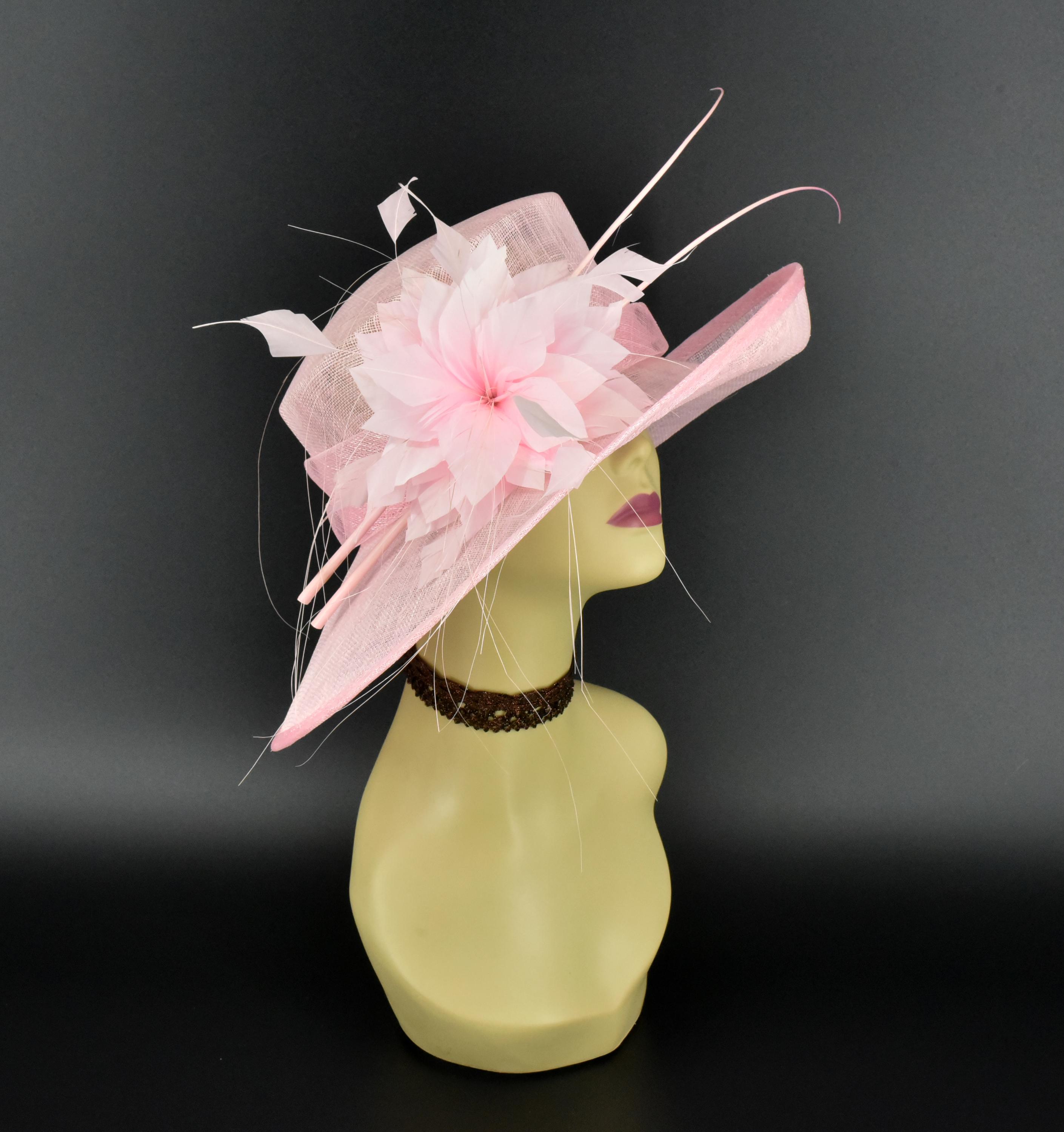 L17 ( Light Pink Hat ) Kentucky Derby Hat, Church Hat, Wedding Hat ...