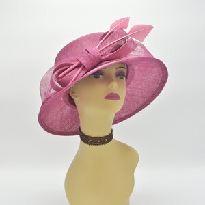 M91( Red Violet )kentucky Derby Hat, Church Hat, Wedding Hat, Easter ...