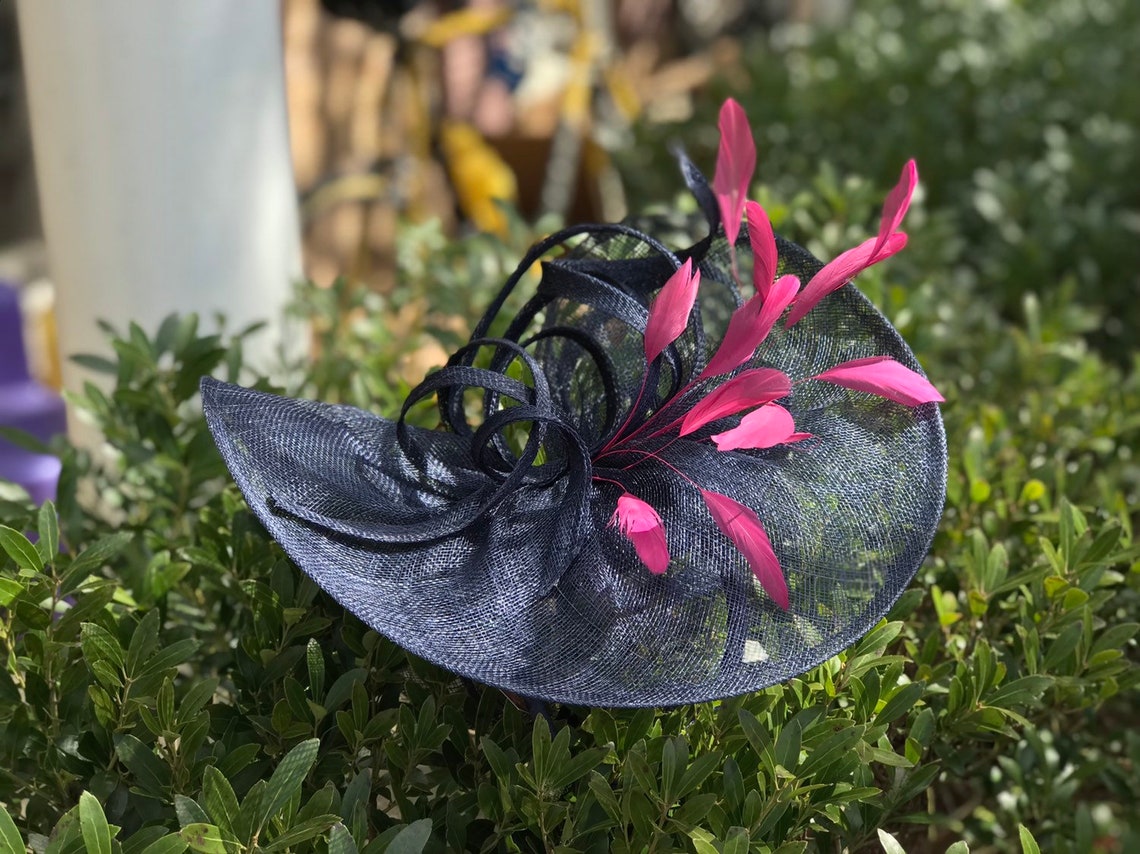 M8123 royal Blue/white Kentucky Derby Hat Wedding Hat Easter - Etsy