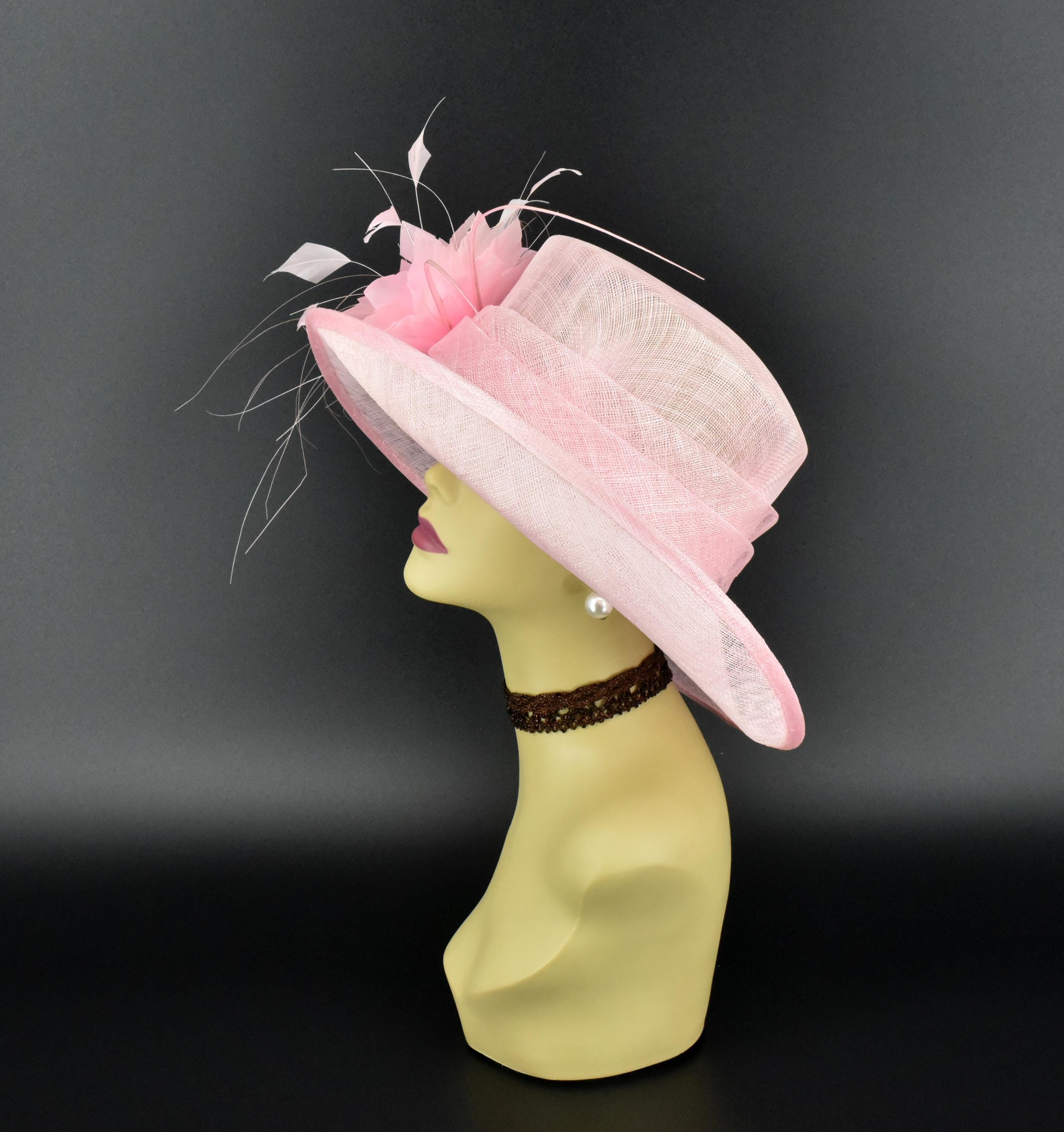 L17 ( Light Pink Hat ) Kentucky Derby Hat, Church Hat, Wedding Hat ...