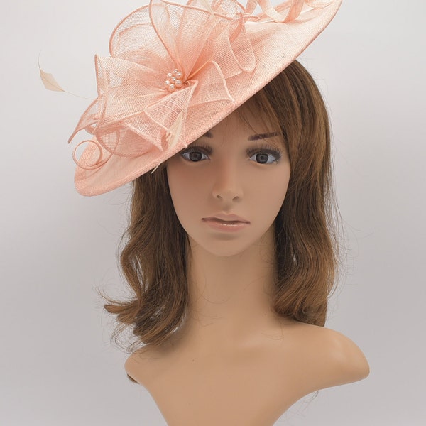 Peach Fascinator - Etsy