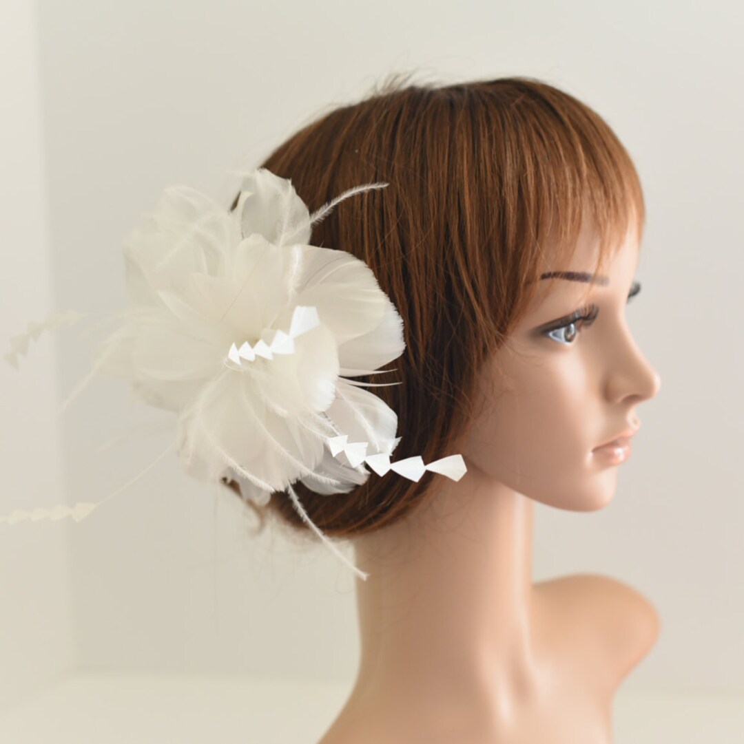 30A (ivory) Wedding Fascinator, Bridal Hair Comb,wedding Hair Comb ...