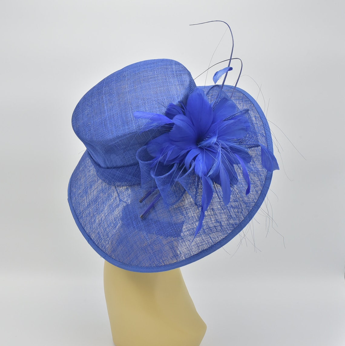 M97 Royal Blue kentucky Derby Hat Church Hat Wedding Hat - Etsy