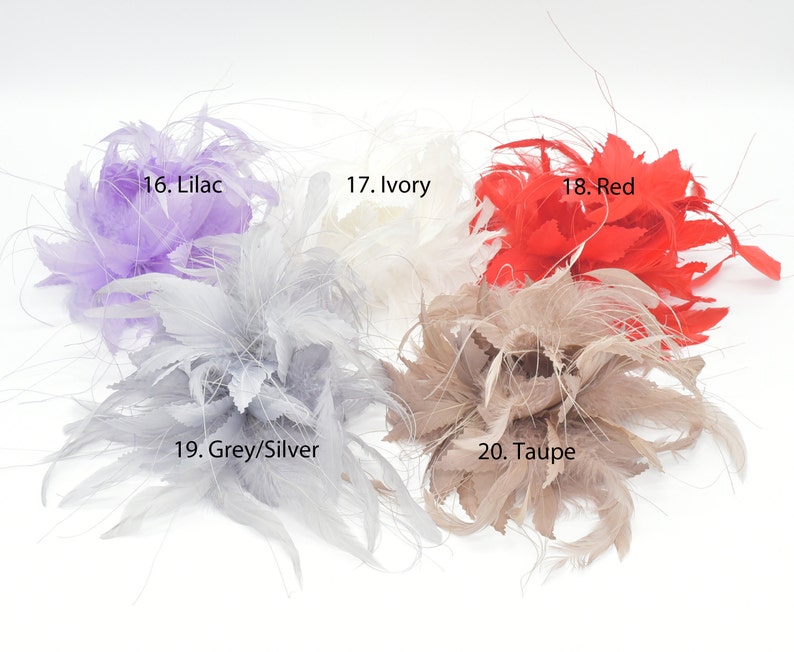 Millinery Feather Flowers Extra Stripped Coque Feathers for | Etsy