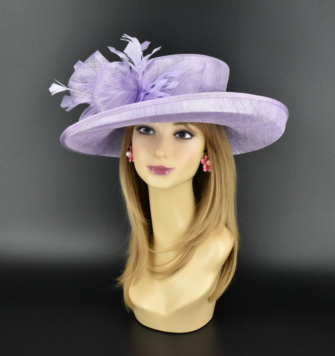M4003 ( Lavender Hat )kentucky Derby Hat, Church Hat, Wedding Hat ...