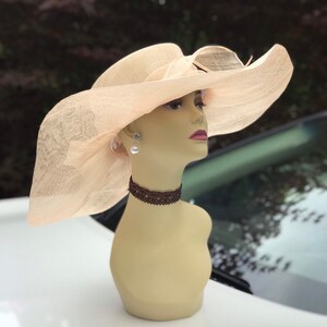 M509 (hat Base + 2 Extra Ribbons) Kentucky Derby Hat Base, Church Hat ...