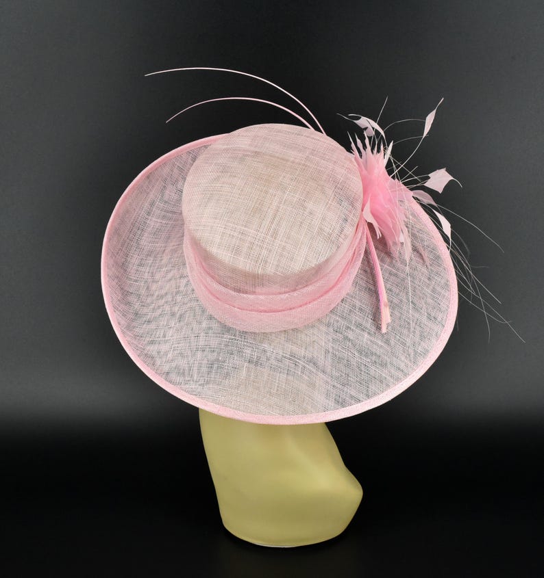 L17 ( Light Pink Hat ) Kentucky Derby Hat, Church Hat, Wedding Hat ...