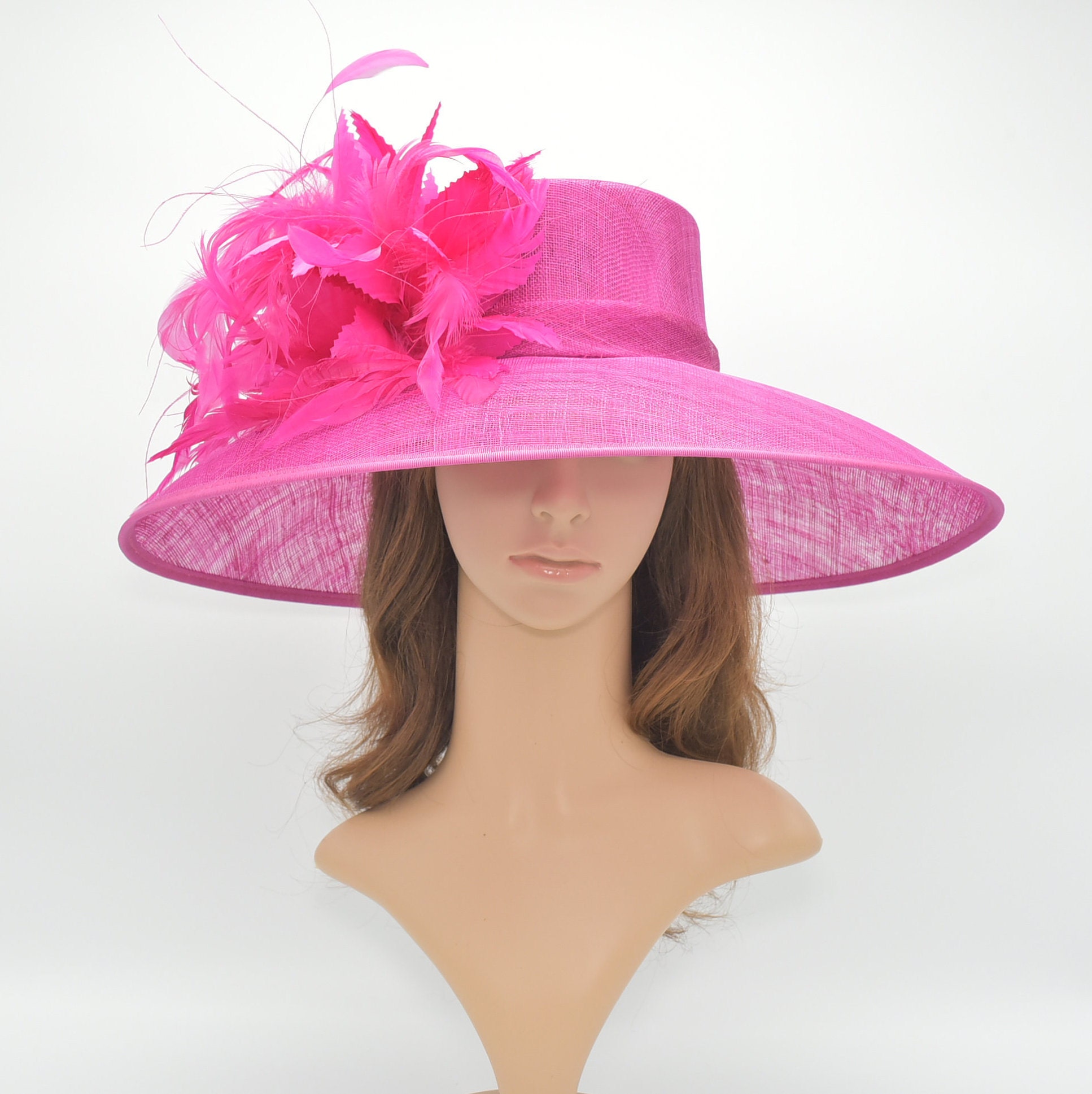 SD15 Fuschia/20 Colors Kentucky Derby Hat Church Hat | Etsy