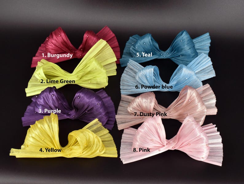 M2442( Black + More Option) 7.5-8” Jumbo Wide Brim & Abaca Silk Bow ...